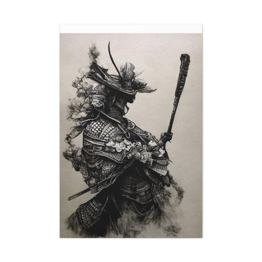 Japanese Samurai Battle Drawing